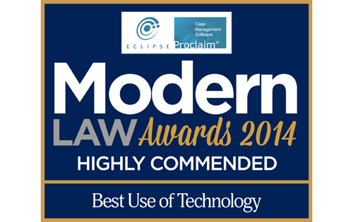 Industry-Leading Mobile App Highly Commended at Modern Law Awards - inCase™